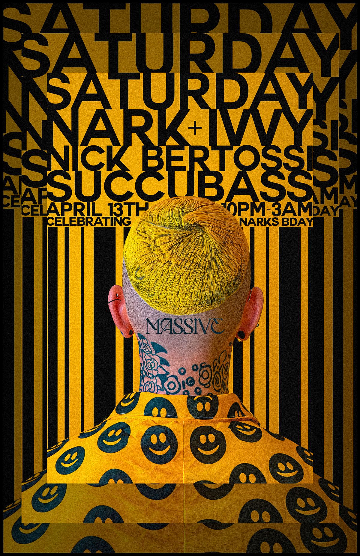 Nark's Bday w/ IVVY, Nick Bertossi, Succubass Tickets at Massive in ...