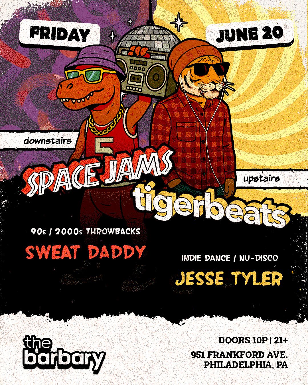 SPACE JAMS vs. TIGER BEATS Tickets at The Barbary in Philadelphia by ...