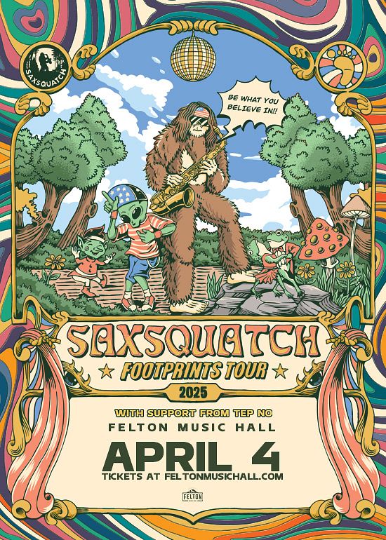 Saxsquatch Tickets at Felton Music Hall in Felton by Felton Music Hall ...