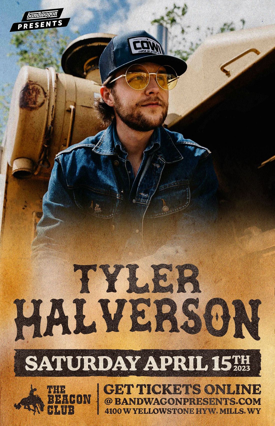 Tyler Halverson Tickets at Beacon Club in Mills by BandWagon Presents ...