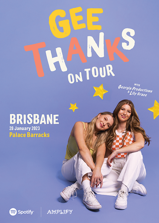 Gee Thanks On Tour - BRISBANE Tickets at Palace Barracks in Brisbane City by Amplify Live | Tixr