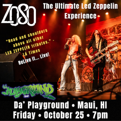 Zoso - The Ultimate Led Zeppelin Experience Tickets at da Playground ...