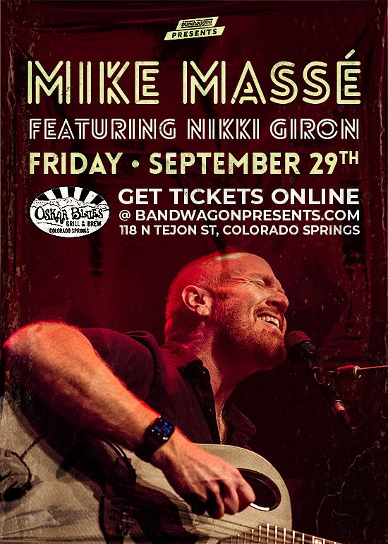 Mike Massé, Nikki Giron Tickets at The Basement at Oskar Blues Colorado ...