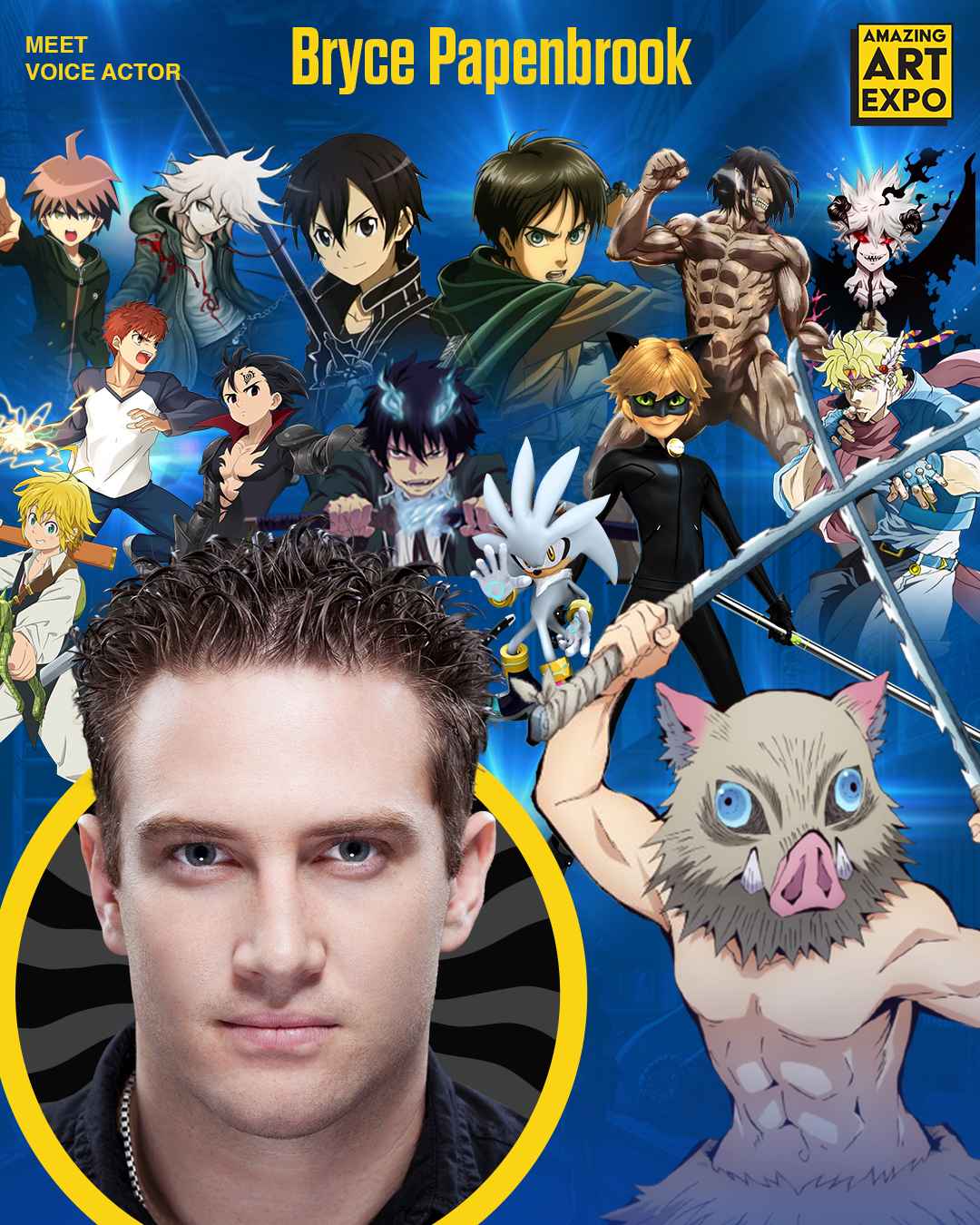 Anime Extravaganza: Meet Bryce Papenbrook! Free Event Austin, TX ...
