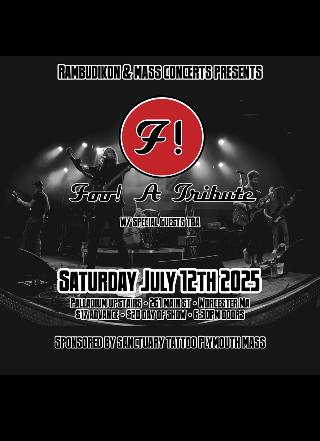 Foo: A Tribute Tickets at The Palladium Upstairs in Worcester by The ...