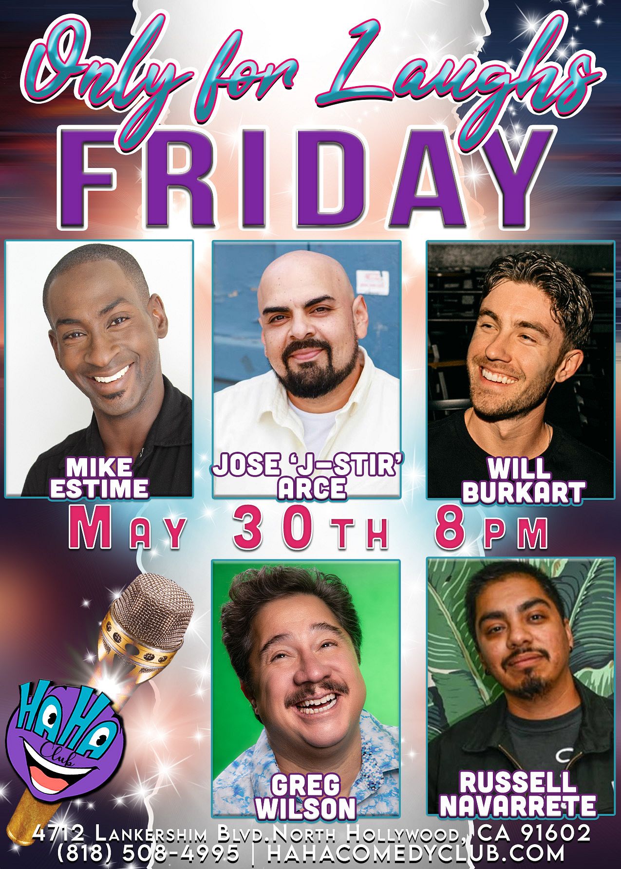 Only For Laughs Comedy Tickets at Ha Ha Comedy Club in Los Angeles by ...