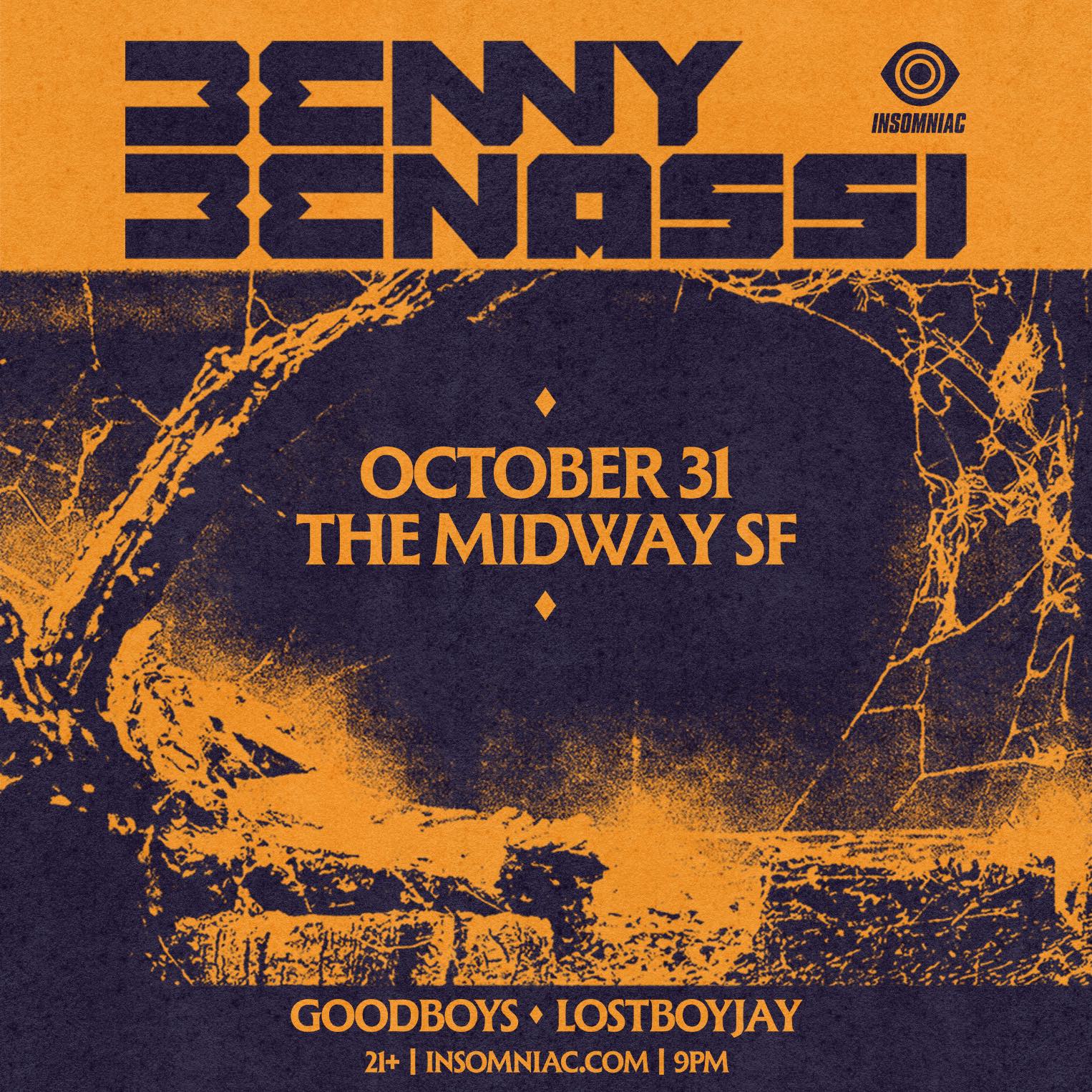 Insomniac presents Benny Benassi Tickets at The Midway in San Francisco ...