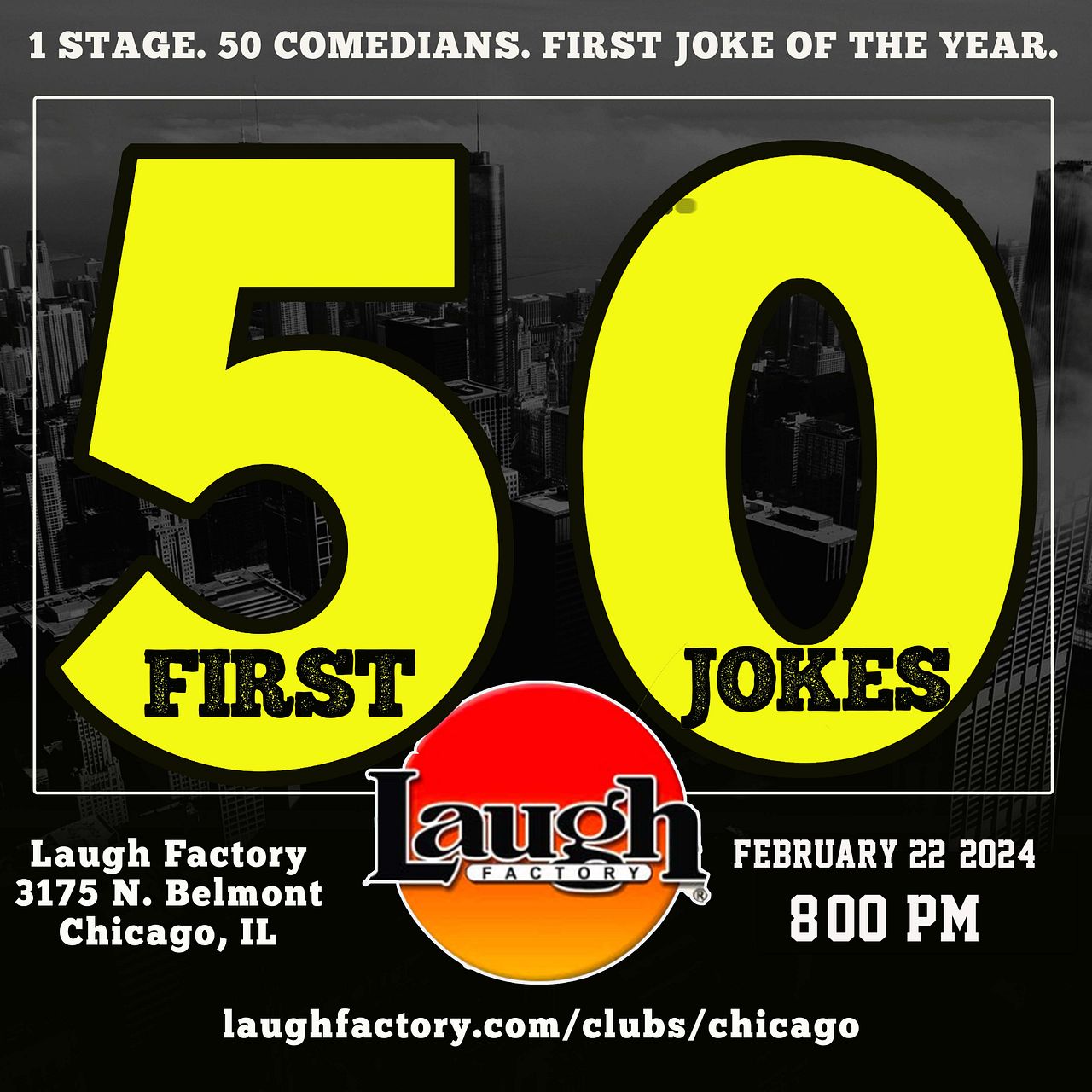 50 First Jokes at Laugh Factory Chicago! Tickets at Laugh Factory ...