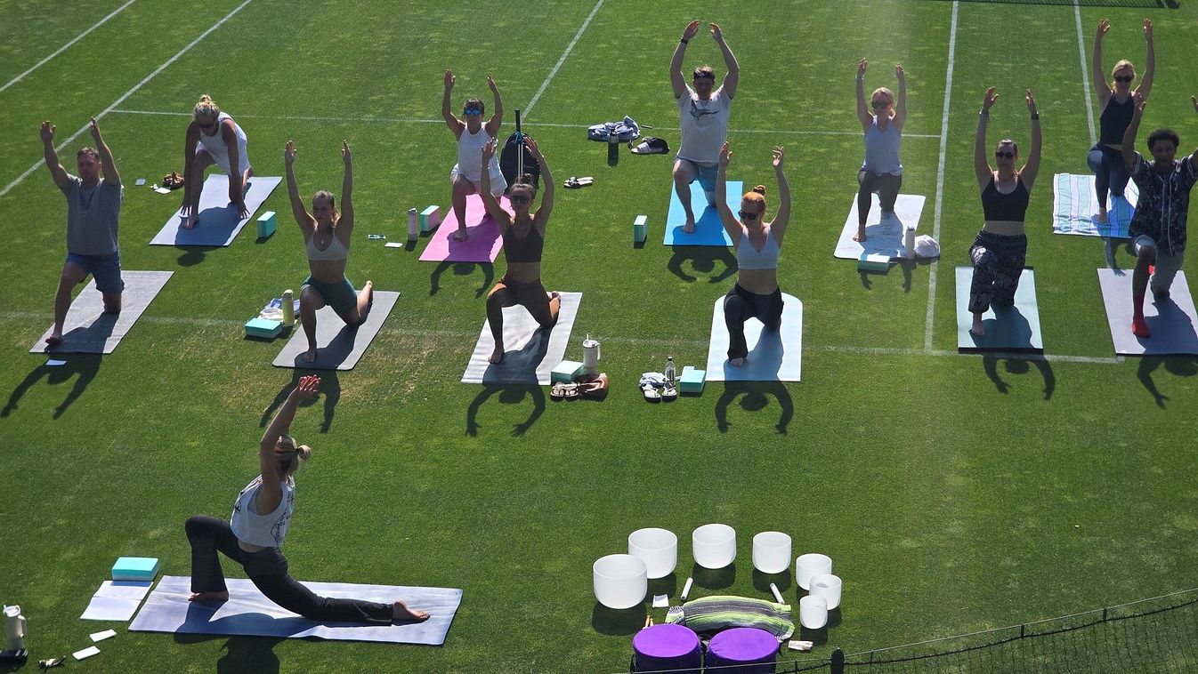 Yoga on the Grass at the ITHF Tickets at International Tennis Hall of ...