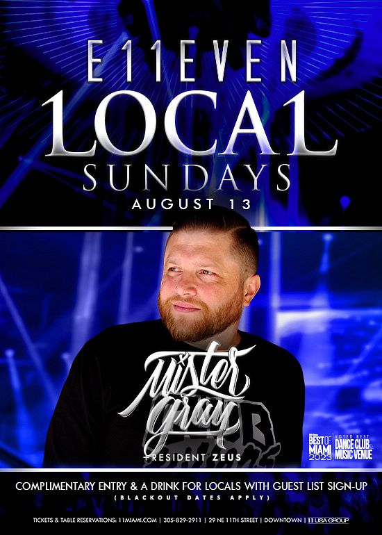 MISTER GRAY Tickets at E11EVEN Miami in Miami by 11 Miami | Tixr