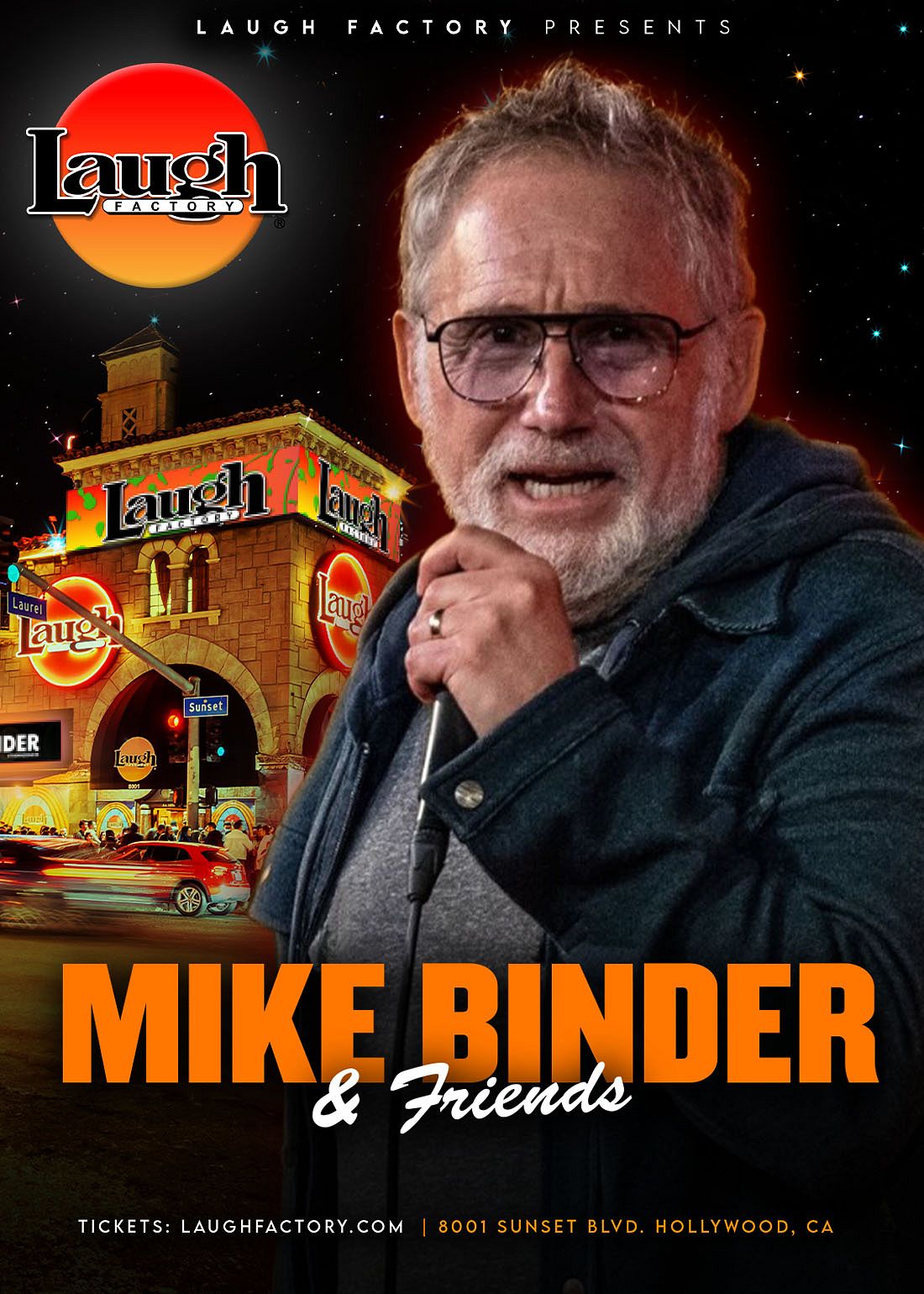 Mike Binder & Friends Tickets at Laugh Factory Hollywood in Los Angeles by Laugh Factory ...