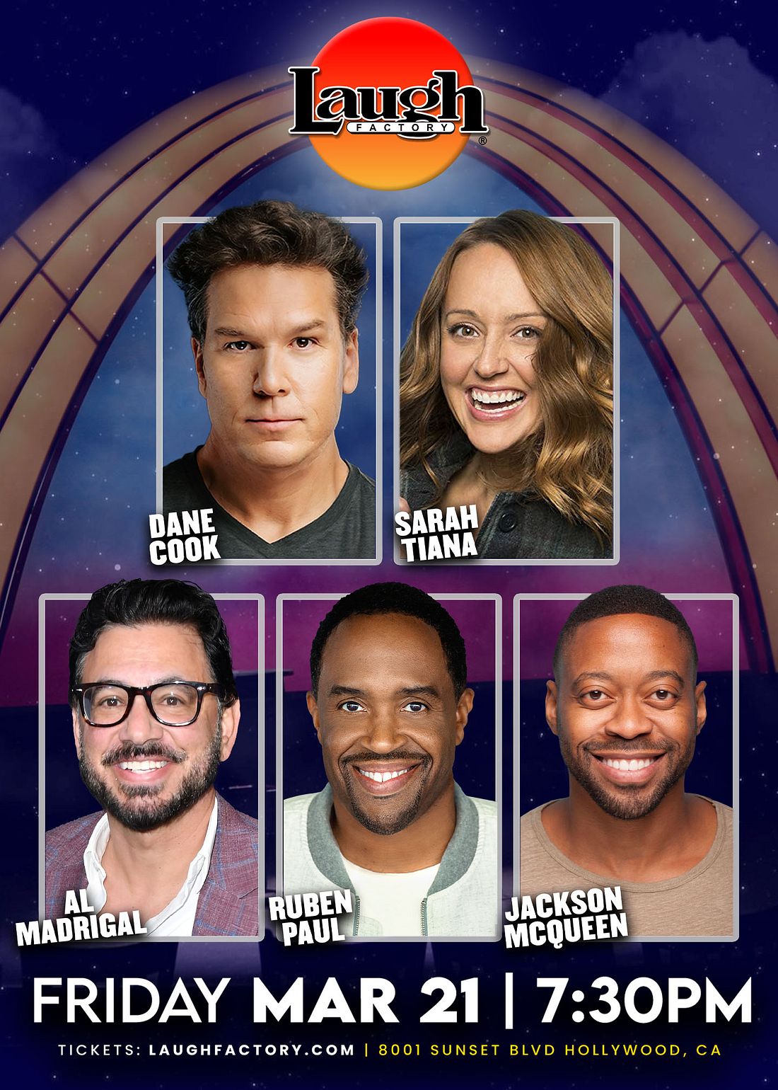 Friday Night All-Star Tickets at Laugh Factory Hollywood in Los Angeles ...