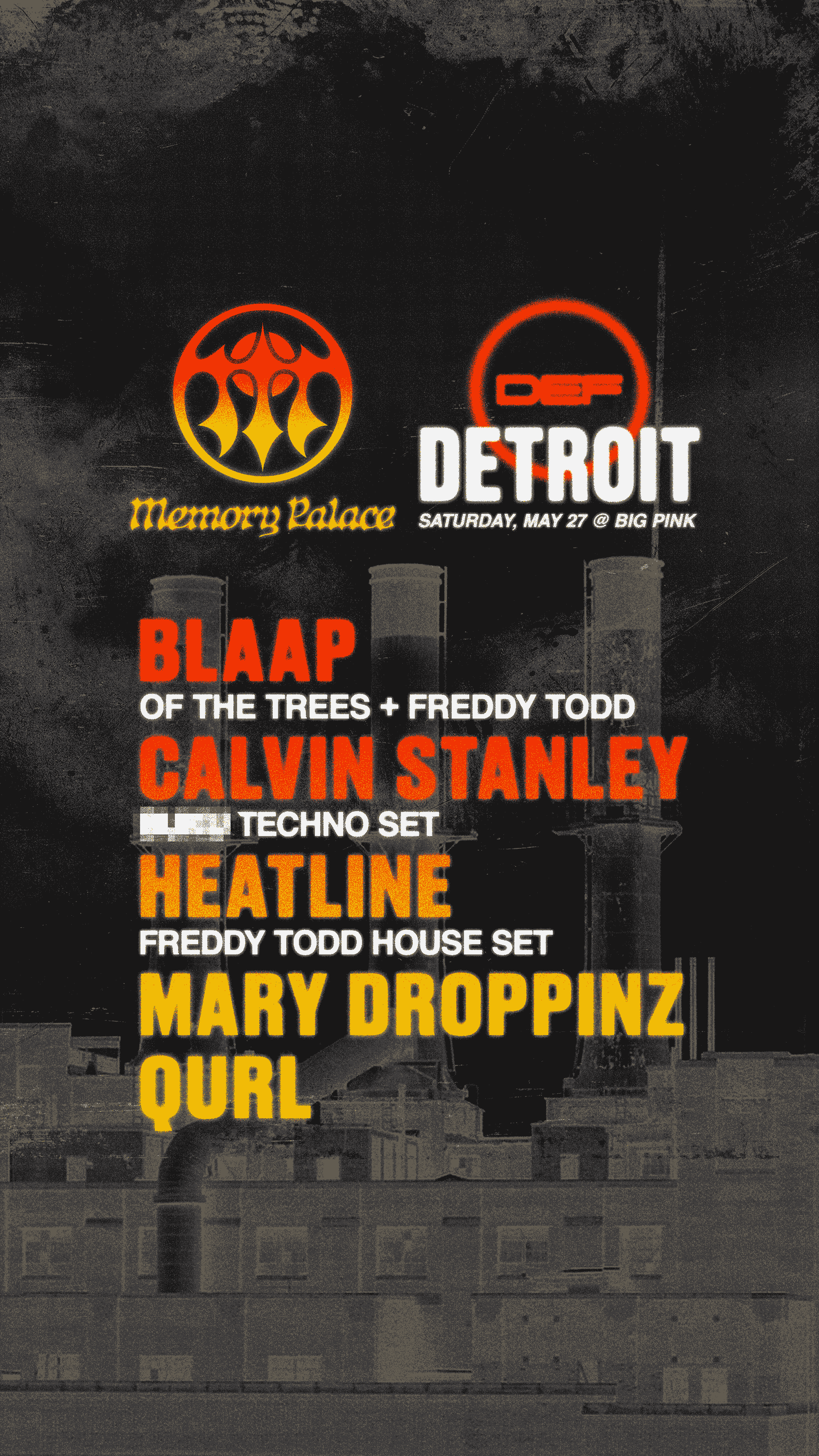 DEF Detroit - Memory Palace Takeover Tickets at Big Pink in Detroit by ...