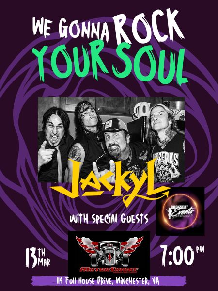 Jackyl Tickets at Backseat Events in Winchester by Backseat | Tixr