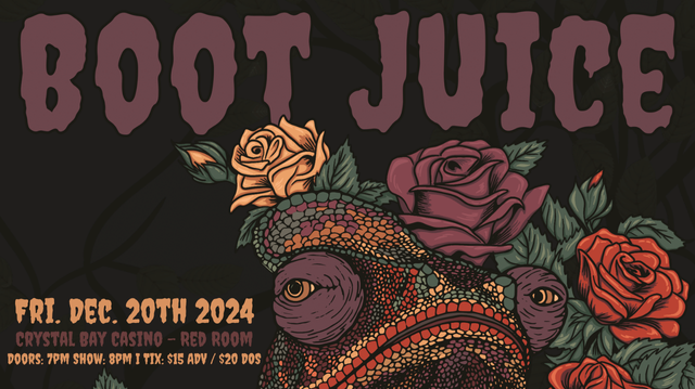 Boot Juice Tickets at The Red Room in Crystal Bay by Crystal Bay Casino ...