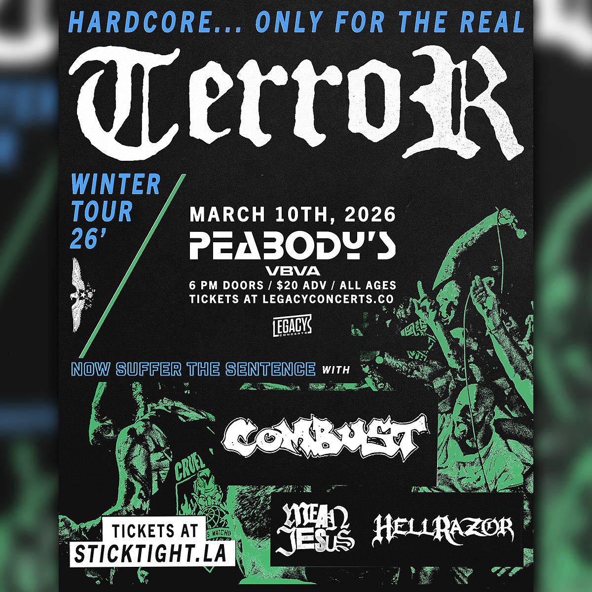 Terror Tickets at Peabody's Nightclub in Virginia Beach by Legacy ...
