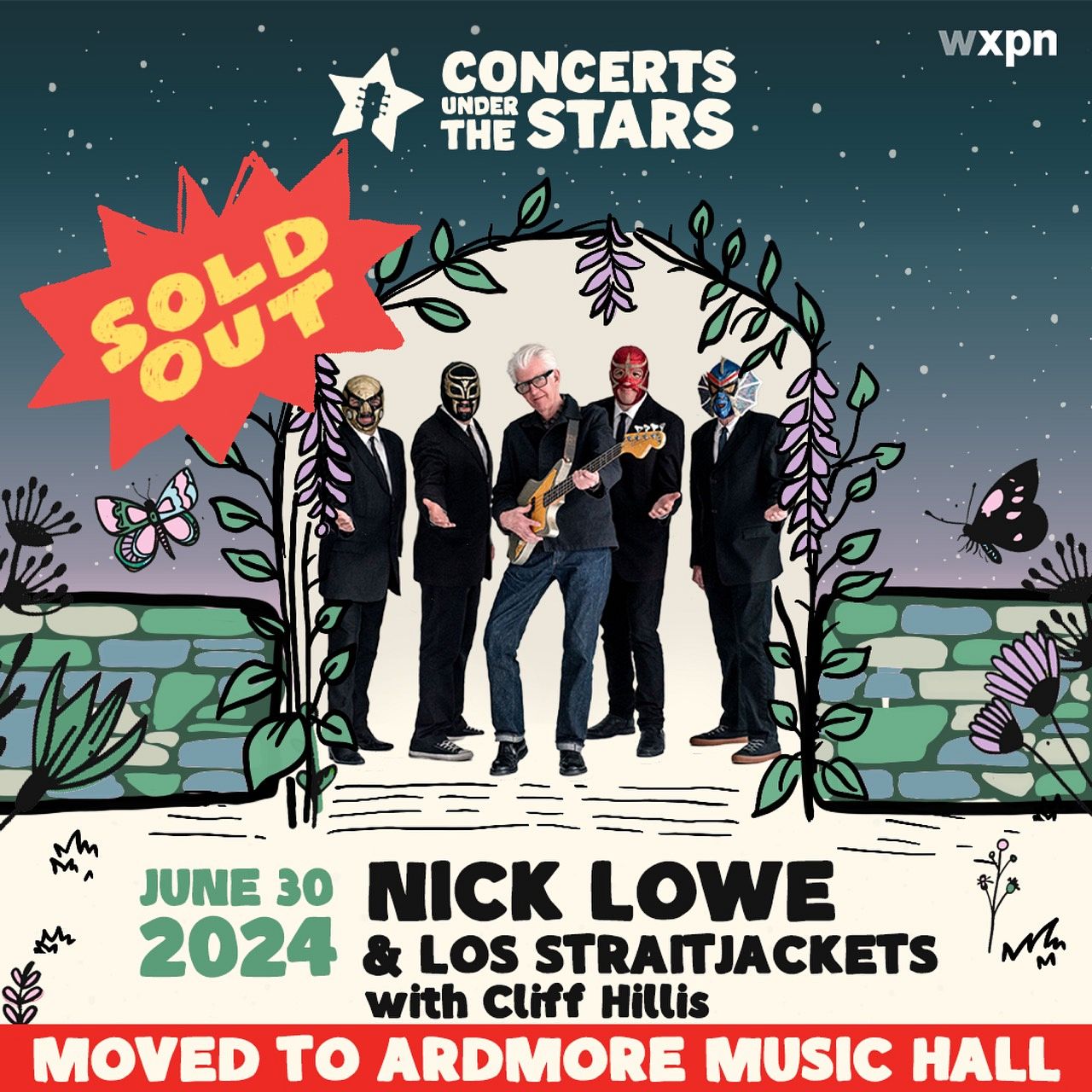 Nick Lowe & Los Straitjackets Tickets at Upper Merion Township Building ...