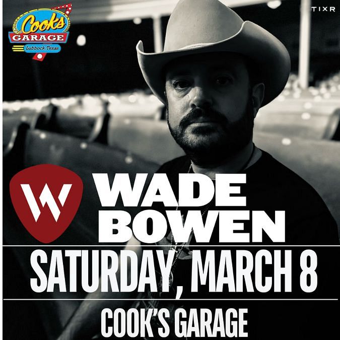Wade Bowen with Braedon Barnhill Tickets at The Bus Barn at Cooks ...