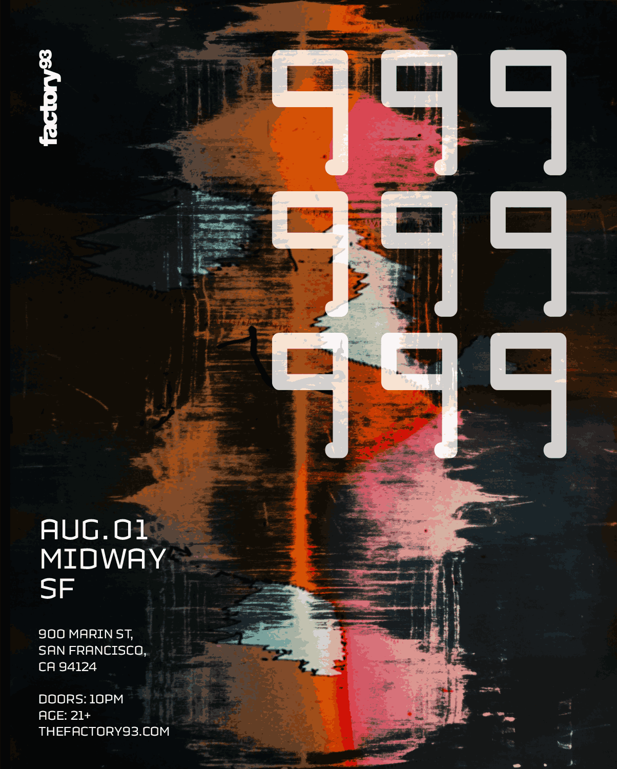 The Midway and Factory93 presents 999999999 Tickets at The Midway in ...