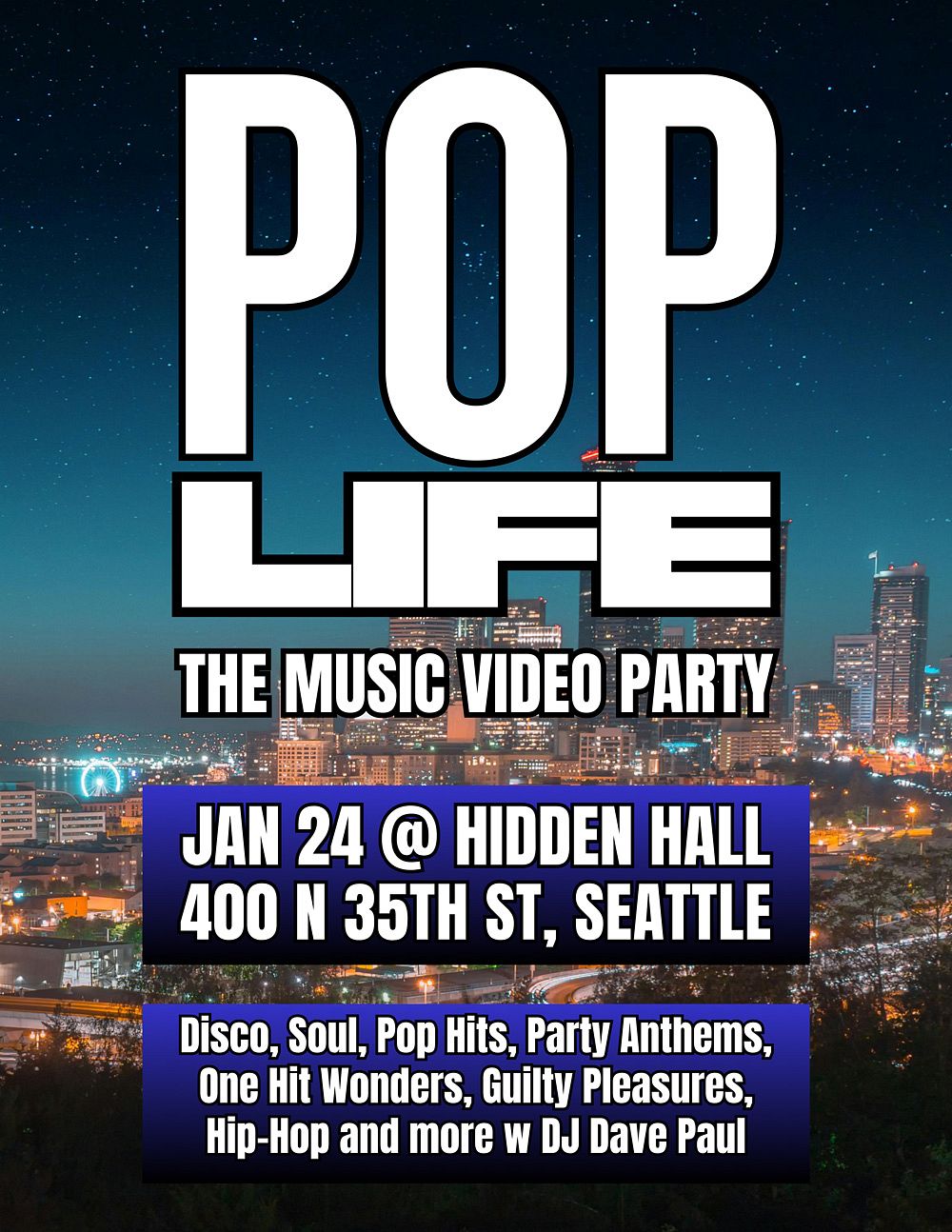 POP LIFE: The Music Video Party featuring DJ Dave Paul Tickets at ...