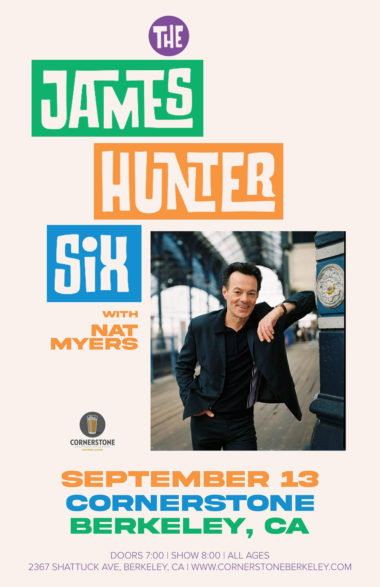 James Hunter Tickets at Cornerstone in Berkeley by Cornerstone Berkeley ...