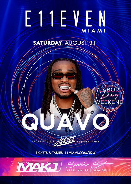 QUAVO Tickets at E11EVEN Miami in Miami by 11 Miami | Tixr