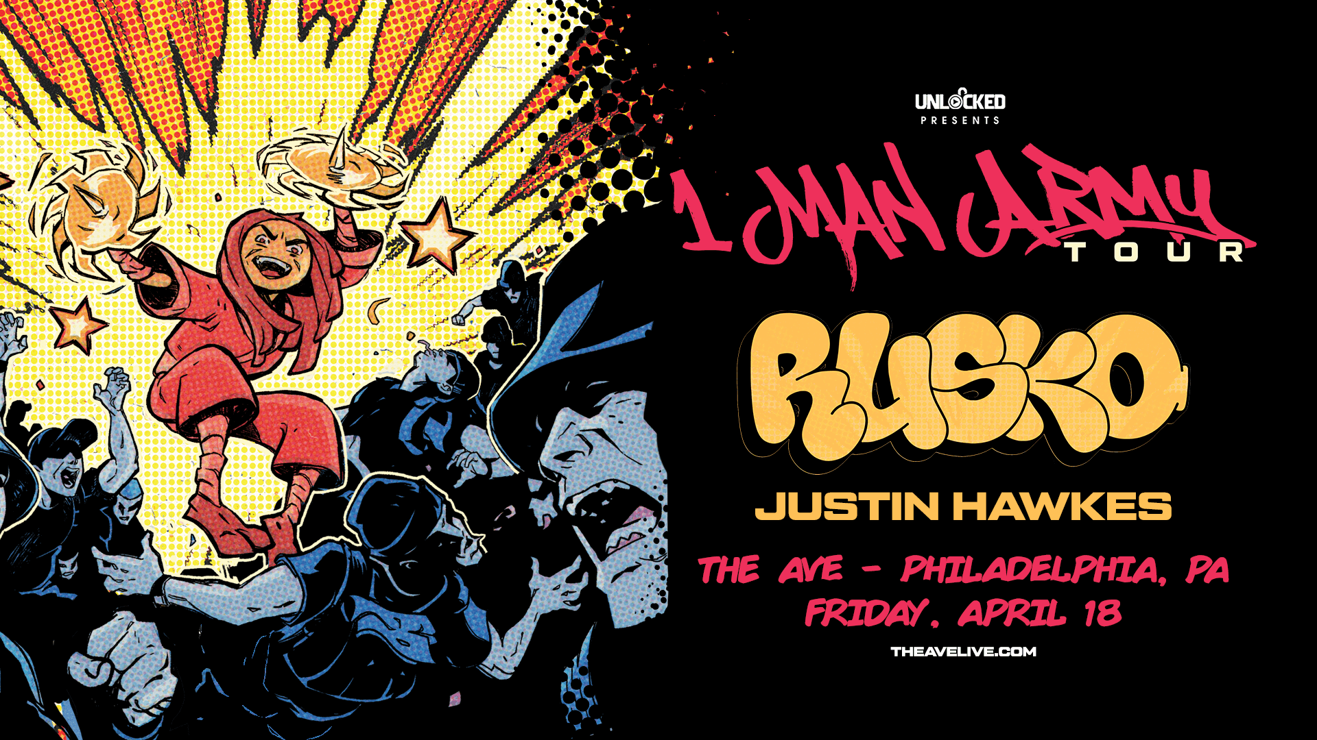 Rusko - 1 Man Army Tour Tickets at The Ave Live in Philadelphia by ...