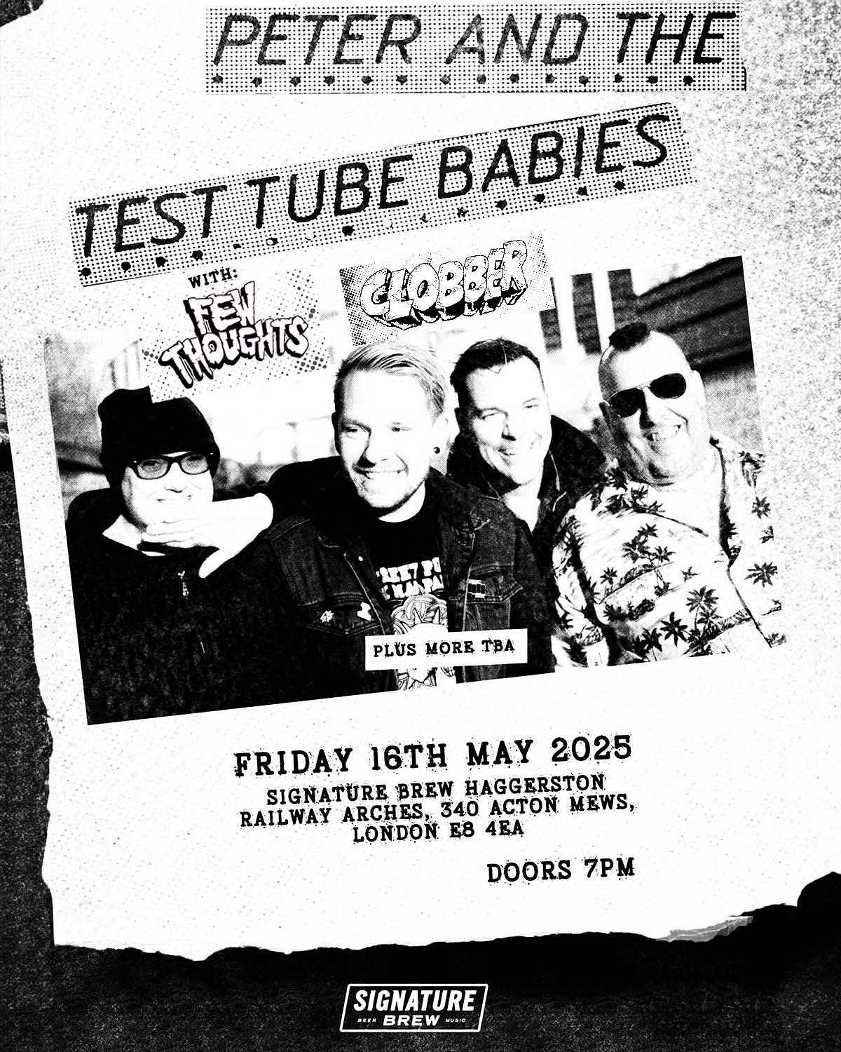 Peter and the Test Tube Babies | London Tickets at Signature Brew ...