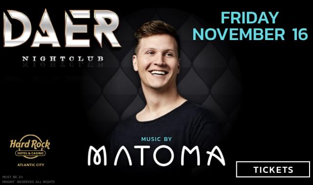 Matoma Tickets at Hard Rock Hotel & Casino Atlantic City in Atlantic ...