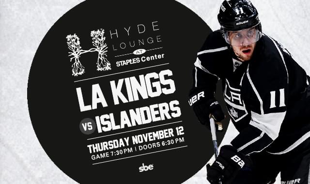 Kings vs Islanders Tickets at Hyde STAPLES in Los Angeles by Hyde ...