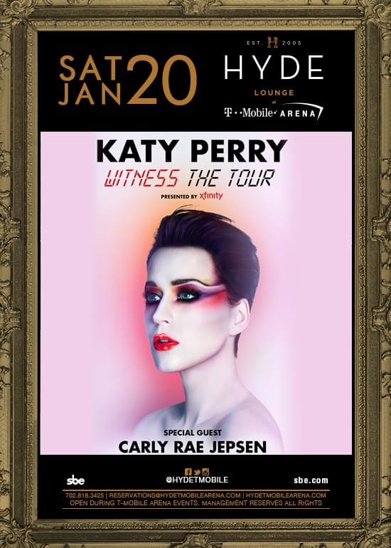 Katy Perry Tickets at Hyde T-Mobile Arena in Las Vegas by Hyde T-Mobile ...