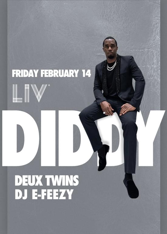 Diddy Tickets at LIV in Miami Beach by LIV | Tixr